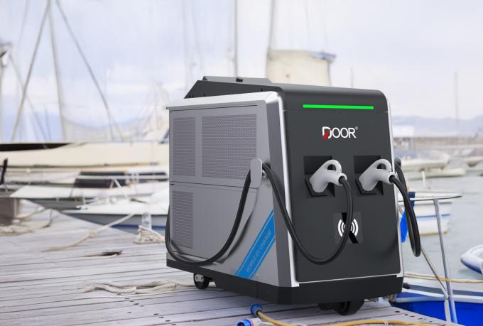 80KW Mobile EV Charging Station CCS1 / CCS2 Mobile DC Fast Charger